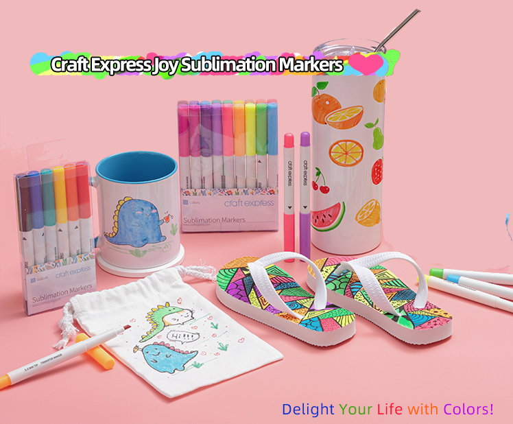 Sublimation Ink Markers – Set of 6 Craft Fusion Markers – Subliholics