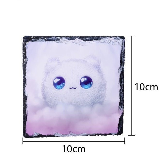 Tumbled Stone Sublimation Slate – Coaster Set of 2 – Subliholics