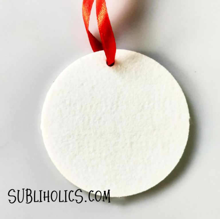 Air Freshener Felt Sublimation Blanks – Round – Subliholics