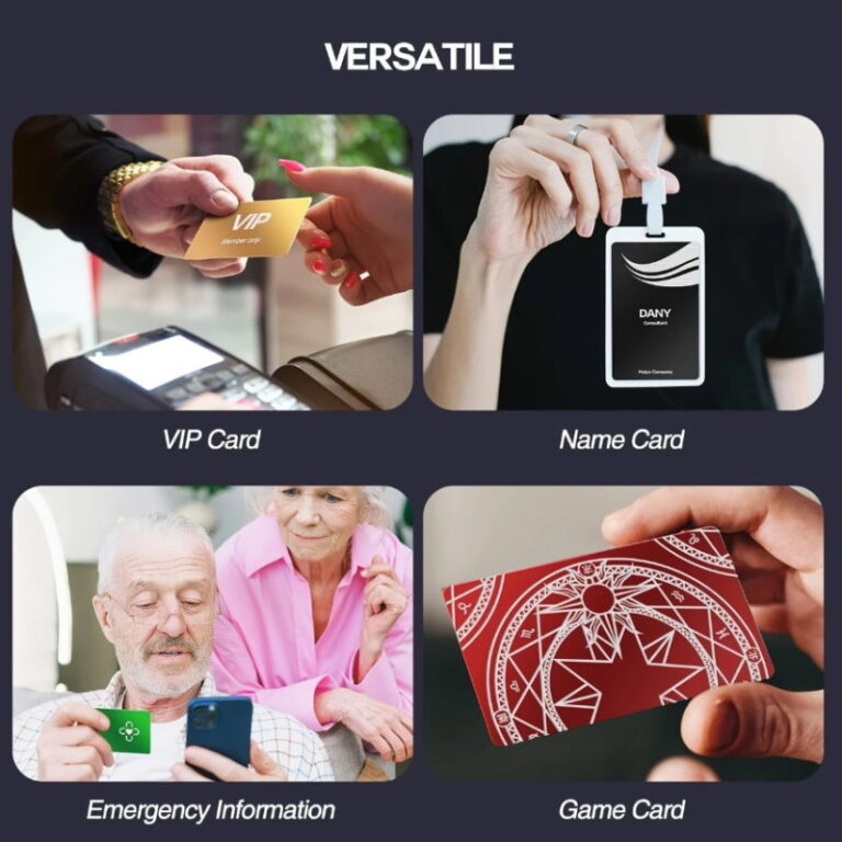 Aluminum Business Cards for Engraving – 9 Colours – Subliholics